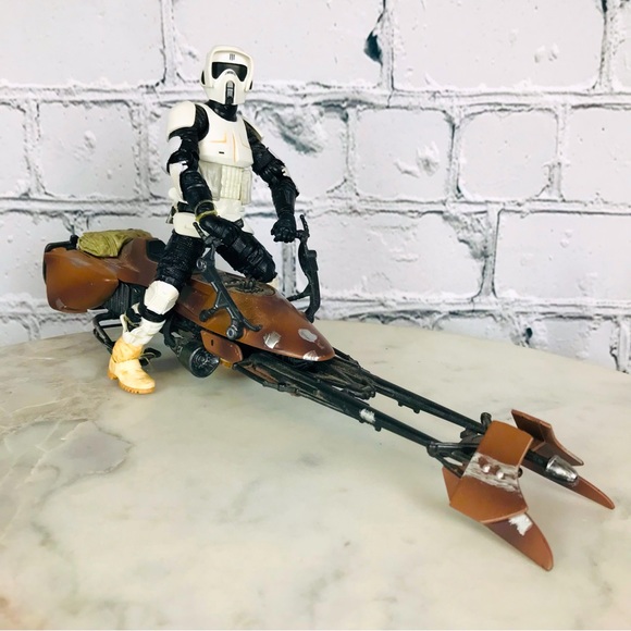 Hasbro | Toys | Star Wars The Black Series Speeder Bike With Biker ...